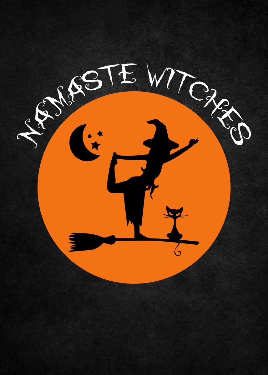 '02 Namaste witches 02' Poster, picture, metal print, paint by Gloria ...