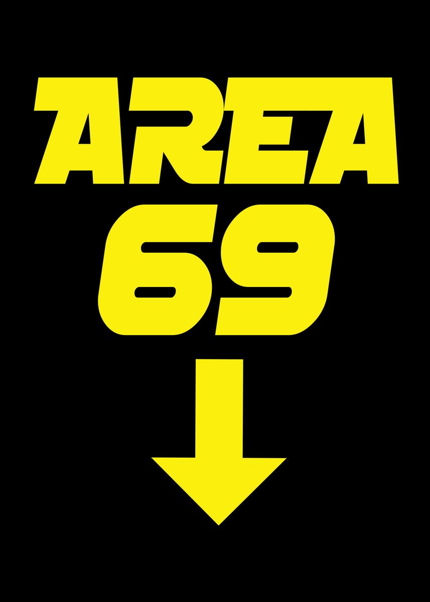 'Area 69' Poster, picture, metal print, paint by ZS C O M M E R C E ...