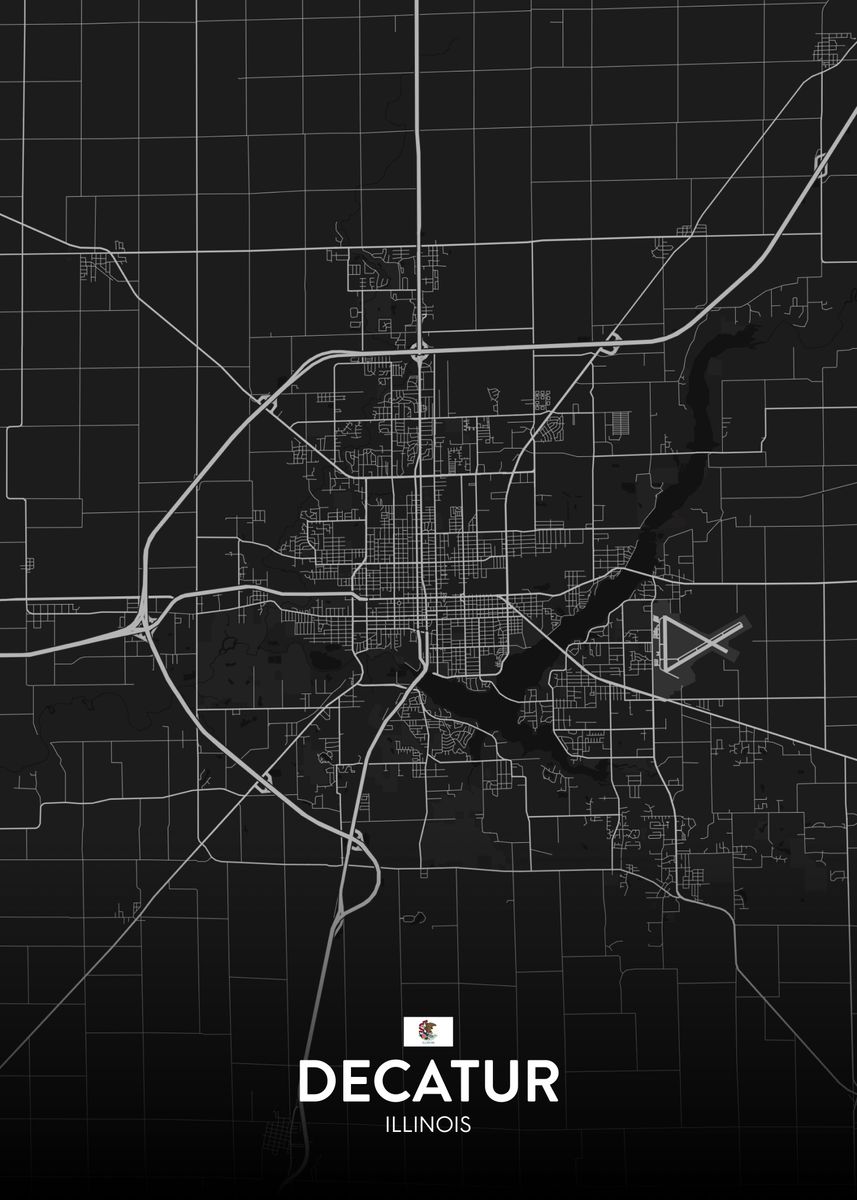 'Decatur IL' Poster by IMR Designs | Displate