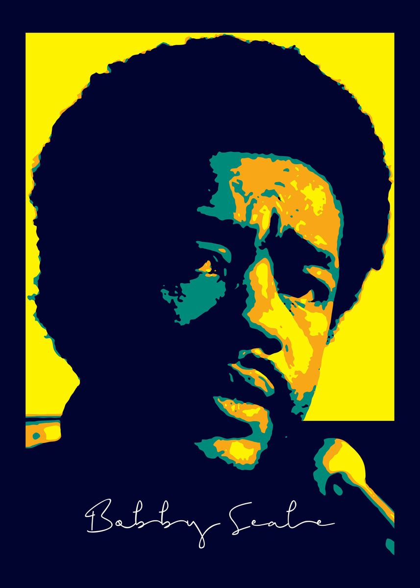 'Bobby seale activist v3' Poster by taurungka Graphic Design | Displate