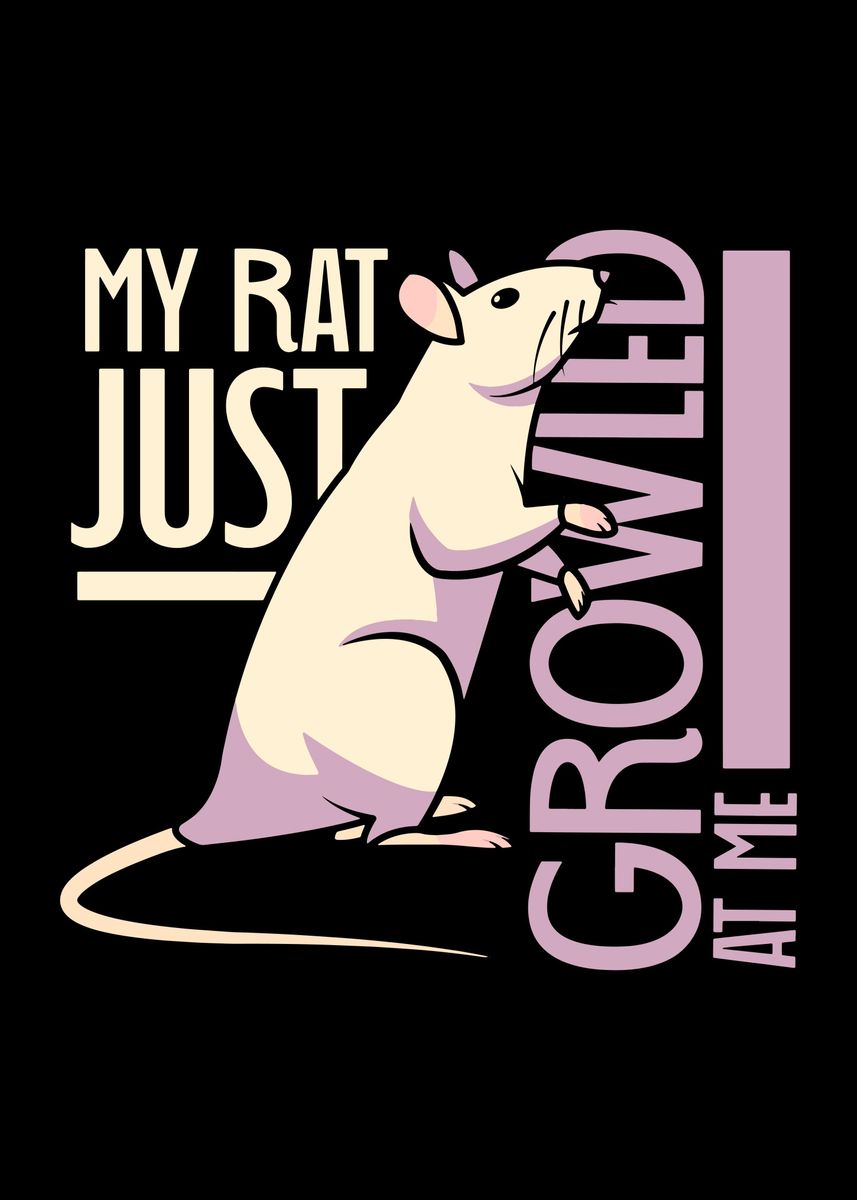 'Rats Rat Lover Rodent' Poster, picture, metal print, paint by ...