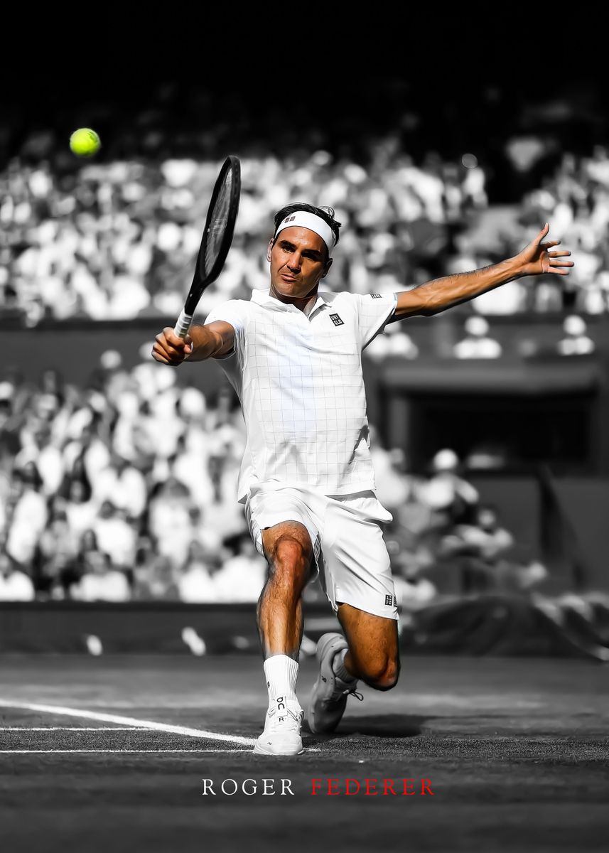 'roger federer' Poster, picture, metal print, paint by DUKE STUDIO ...