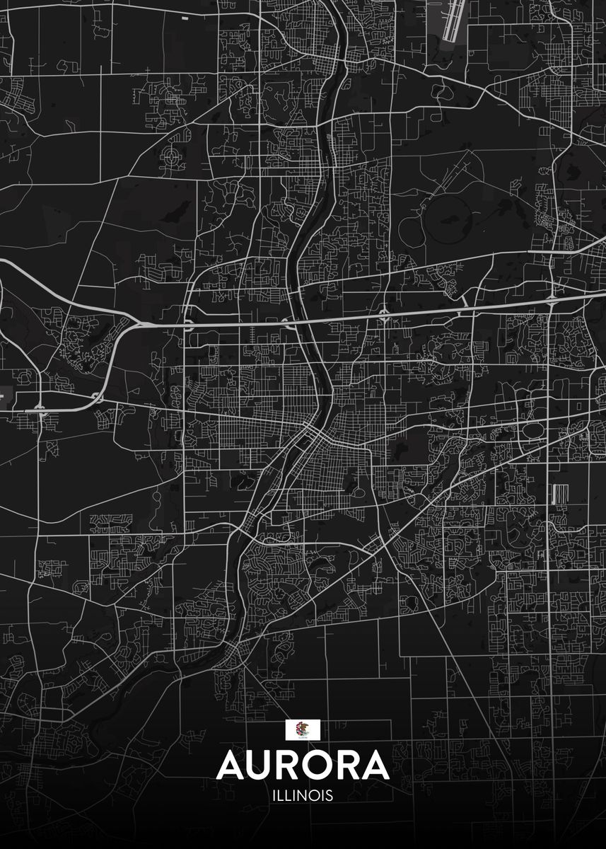 'Aurora IL' Poster by IMR Designs | Displate