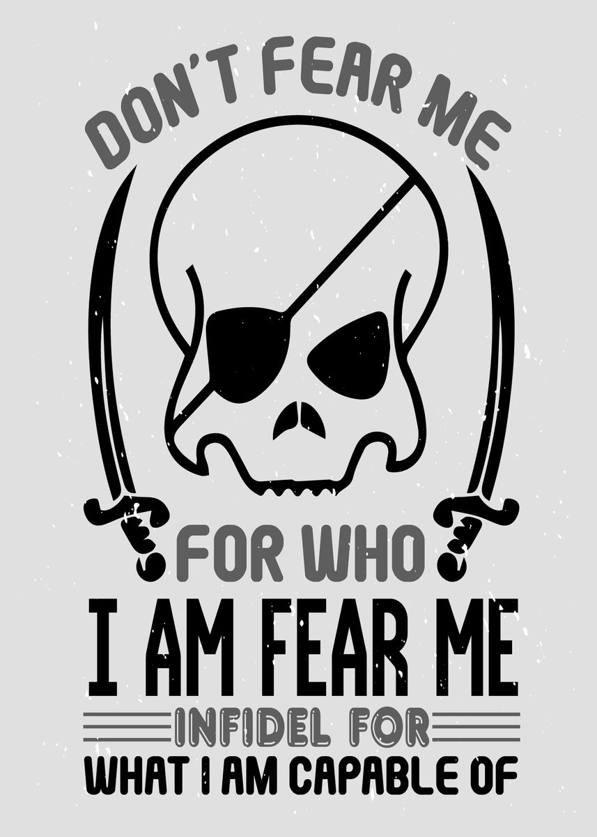 'Dont fear me' Poster, picture, metal print, paint by Bombdesign | Displate