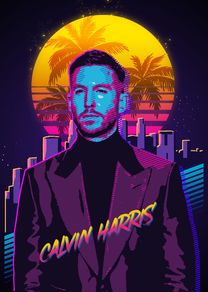 'calvin harris' Poster, picture, metal print, paint by Bestselling ...