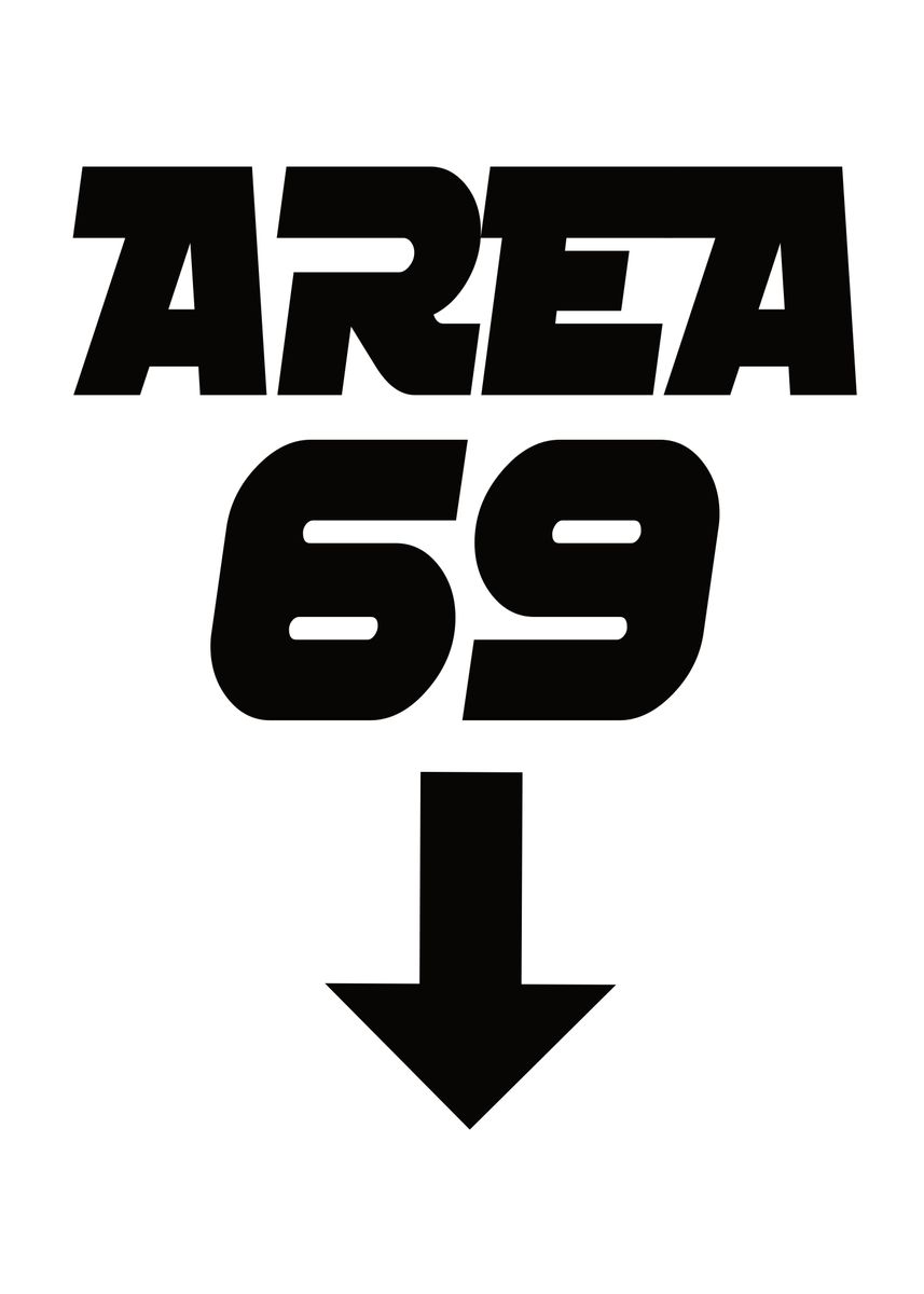 'Area 69' Poster, picture, metal print, paint by ZS C O M M E R C E ...