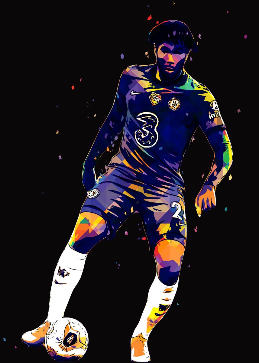 'Reece James' Poster by RobertHall Studio | Displate