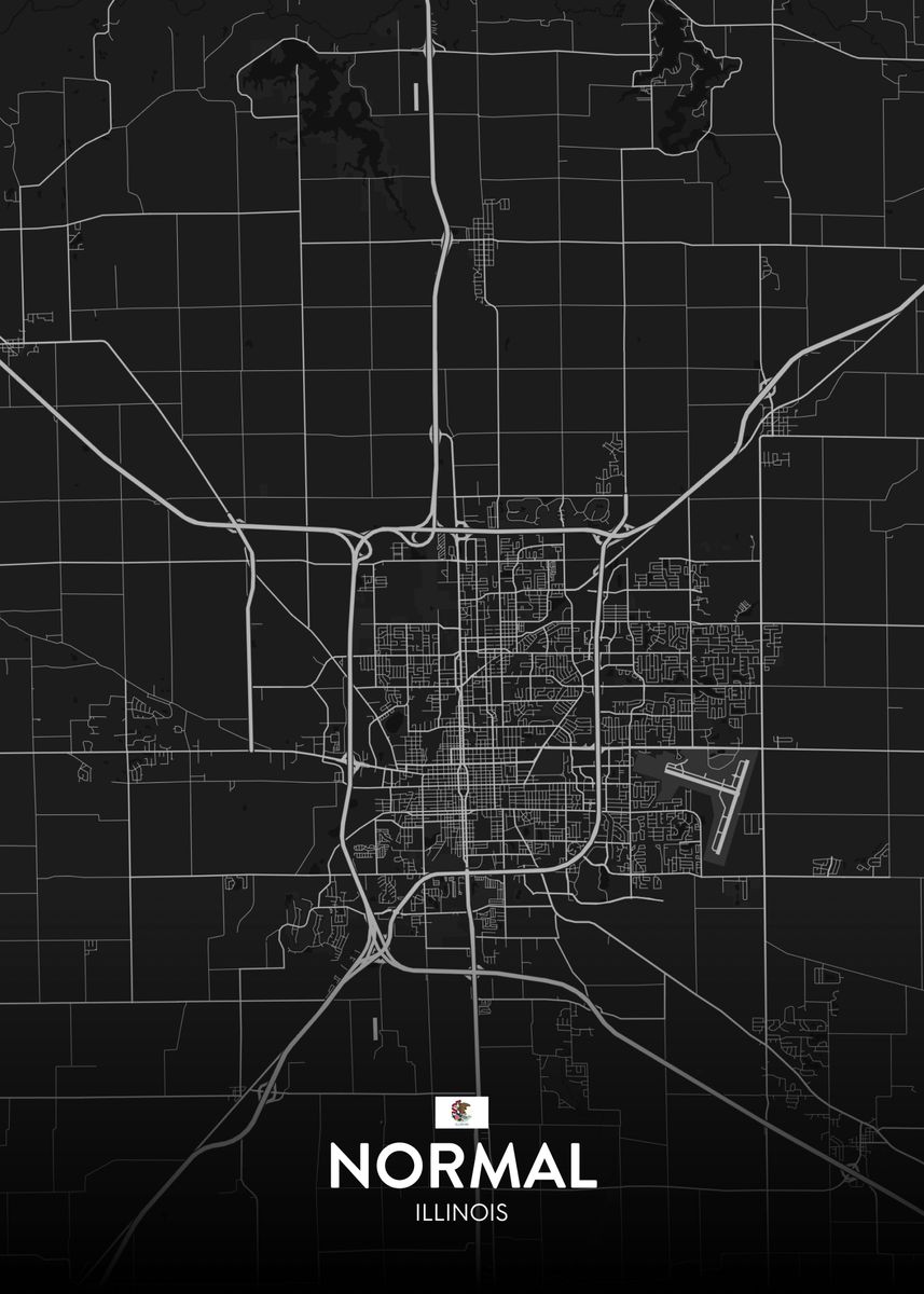 'Normal IL' Poster, picture, metal print, paint by IMR Designs | Displate