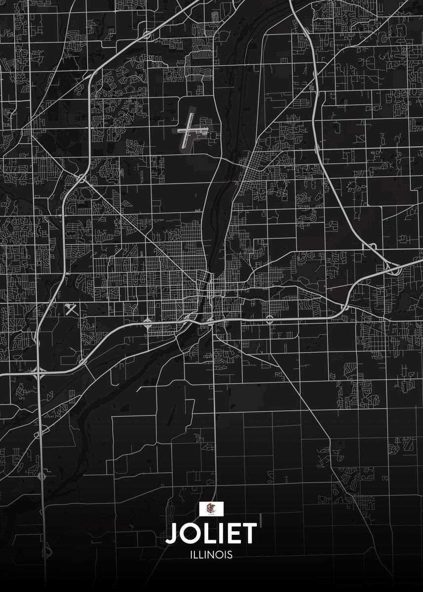 'Joliet IL' Poster by IMR Designs | Displate