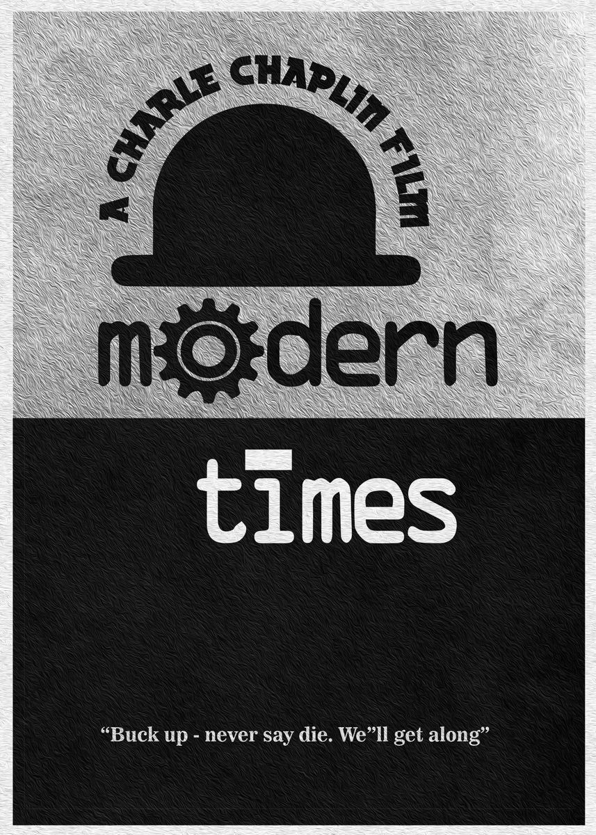 'MODERN TIMES Poster' Poster, picture, metal print, paint by PrintShop ...