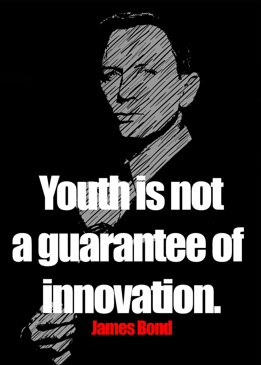 'James Bond Quotes' Poster, picture, metal print, paint by Faqih Art ...