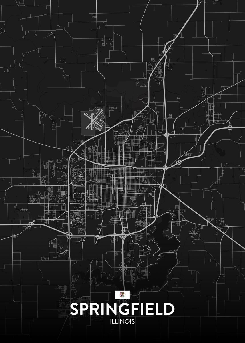 'Springfield IL' Poster by IMR Designs | Displate