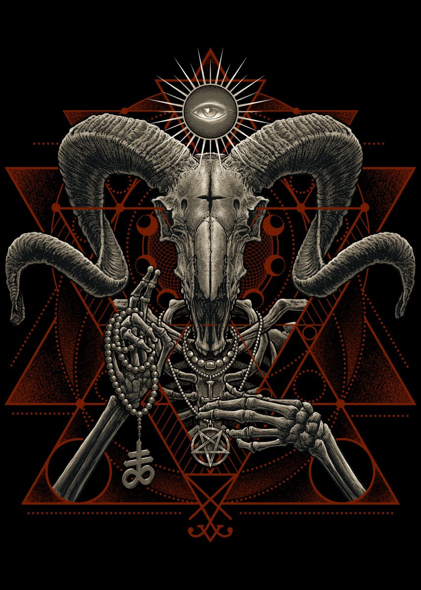 'Gothic Demon Baphomet' Poster, picture, metal print, paint by Gothic ...