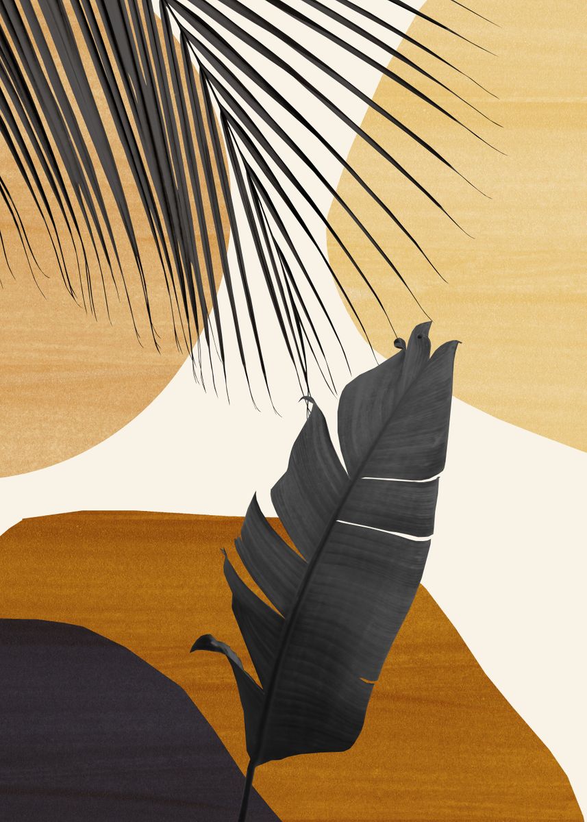 'Banana Leaf Abstract 2' Poster by Anita's & Bella's Art | Displate