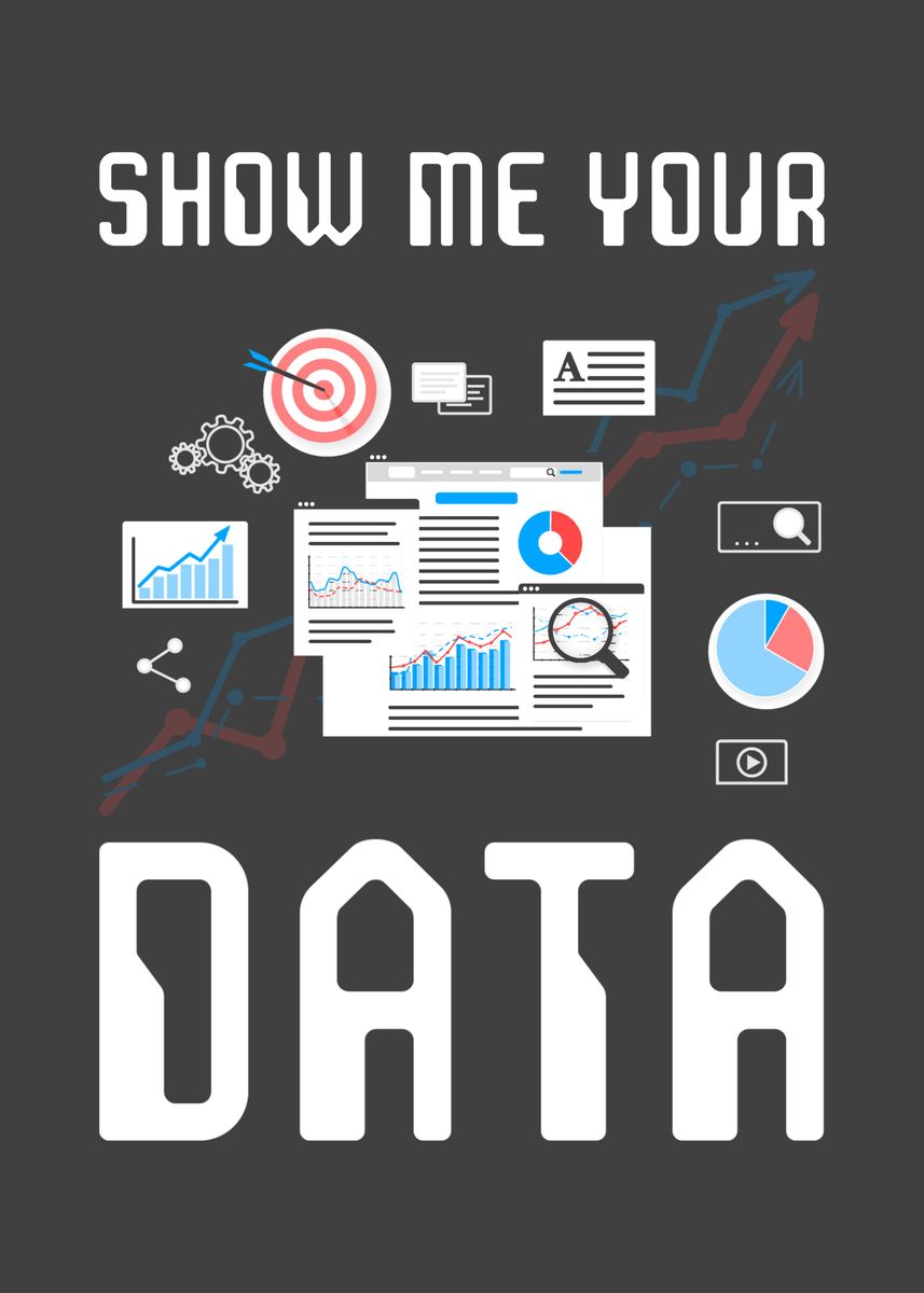 'Computer Scientist Data' Poster, picture, metal print, paint by ...