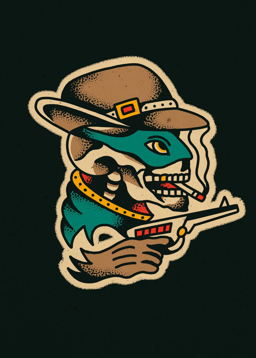 'Gun For Travel' Poster, picture, metal print, paint by TerpeneTom ...