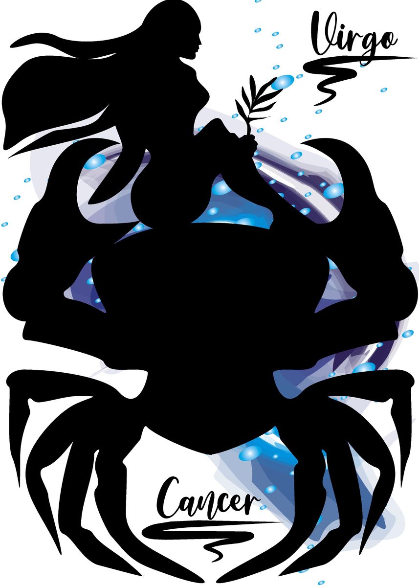 'Sign Virgo and Cancer' Poster, picture, metal print, paint by Milla ...