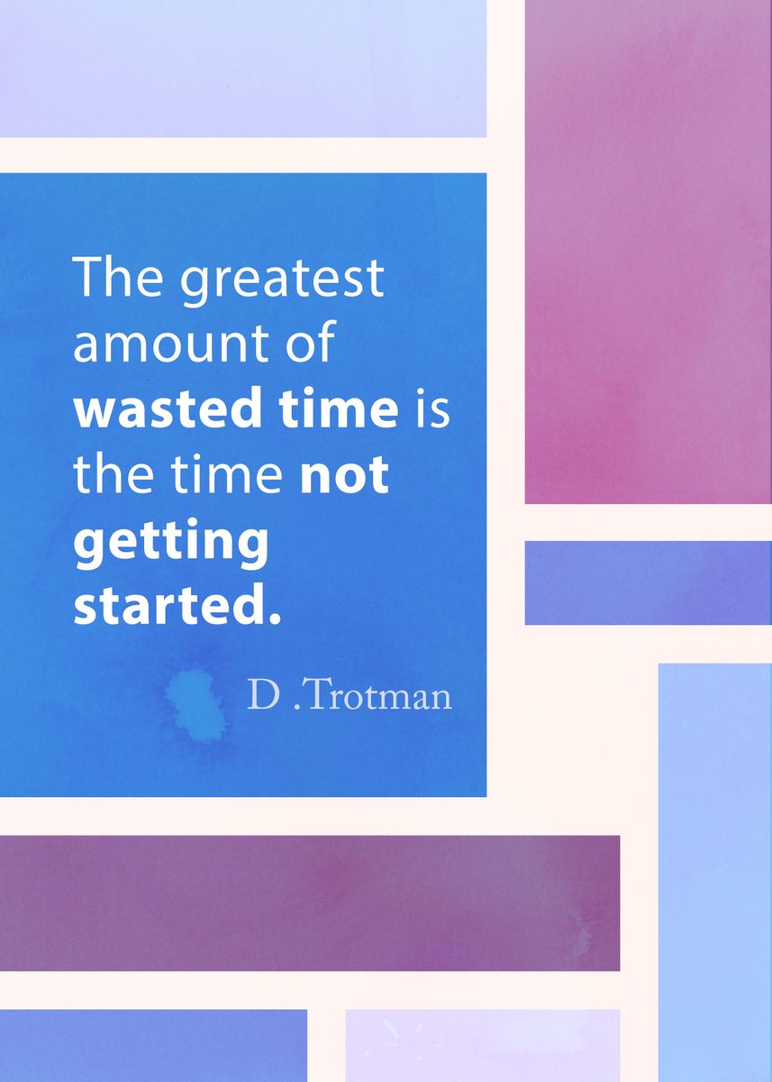 'Time Wasted' Poster, picture, metal print, paint by Tindahan POD ...