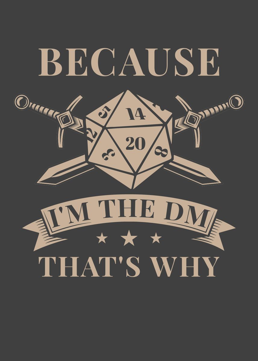 'Tabletop Game Master' Poster, picture, metal print, paint by schmugo ...