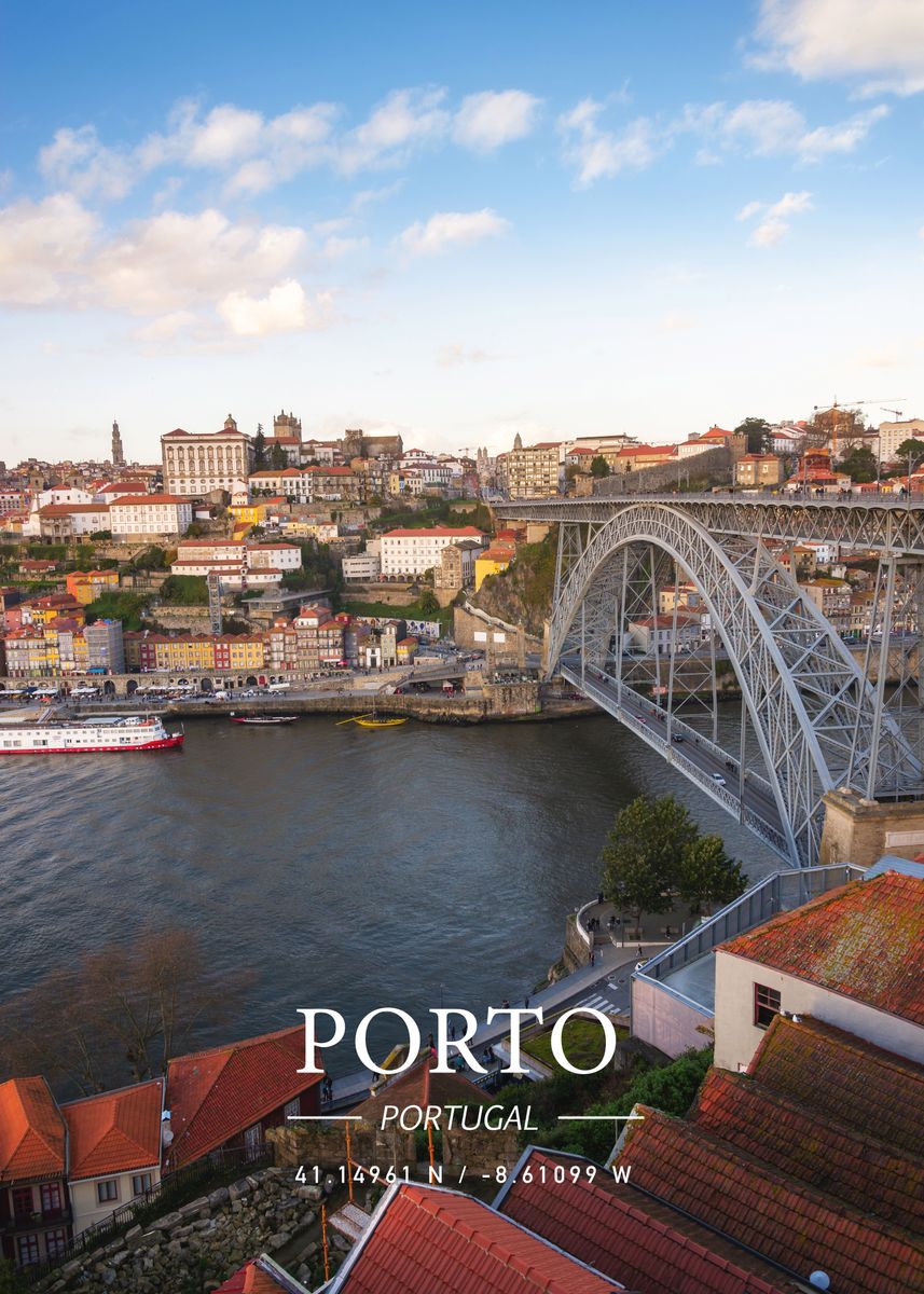 'PORTO' Poster, picture, metal print, paint by Nato Manzolli | Displate