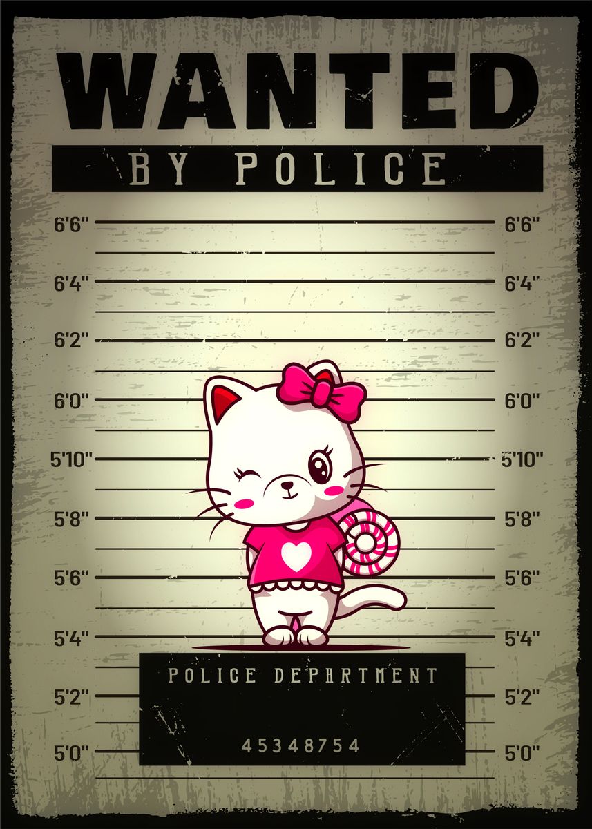 'Guilty of being cute 8' Poster, picture, metal print, paint by Michael ...