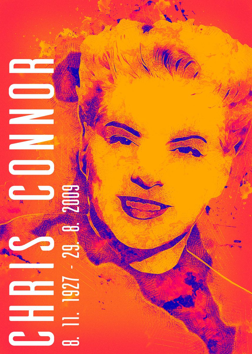 'Chris Connor' Poster, picture, metal print, paint by Petra ...