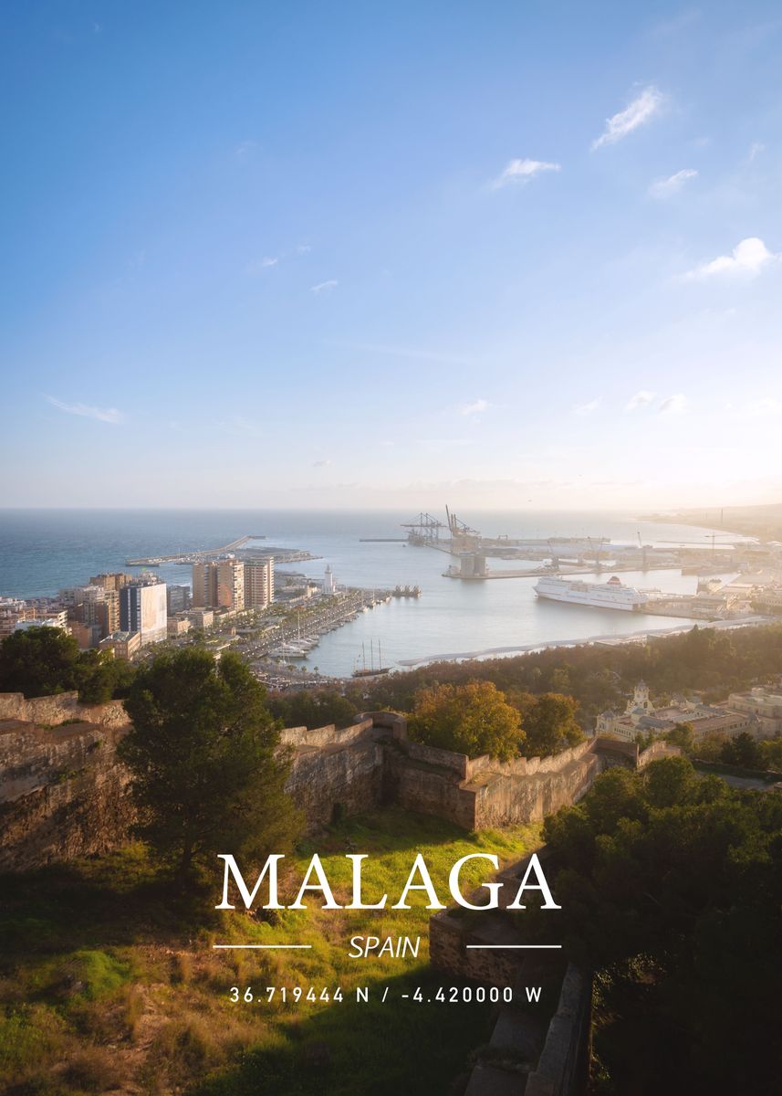 'MALAGA' Poster, picture, metal print, paint by Nato Manzolli | Displate