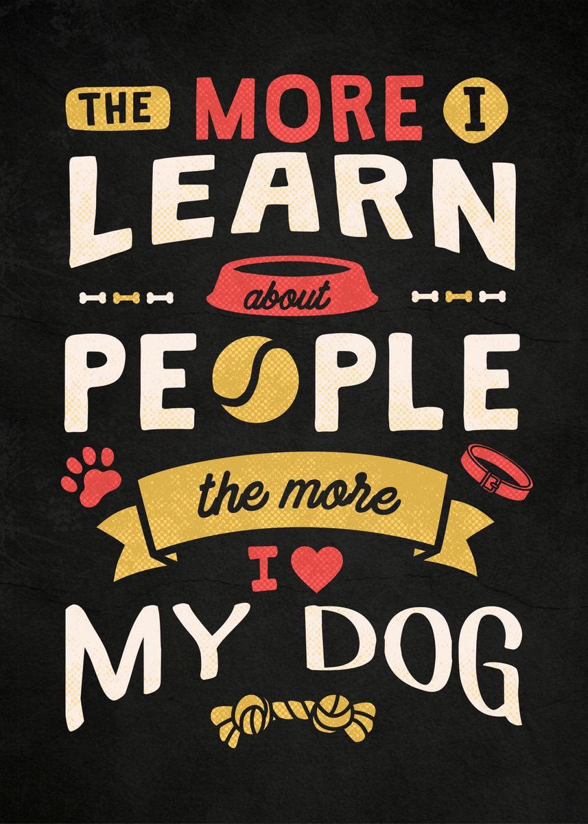 'My dog' Poster, picture, metal print, paint by Olivier Delmas | Displate