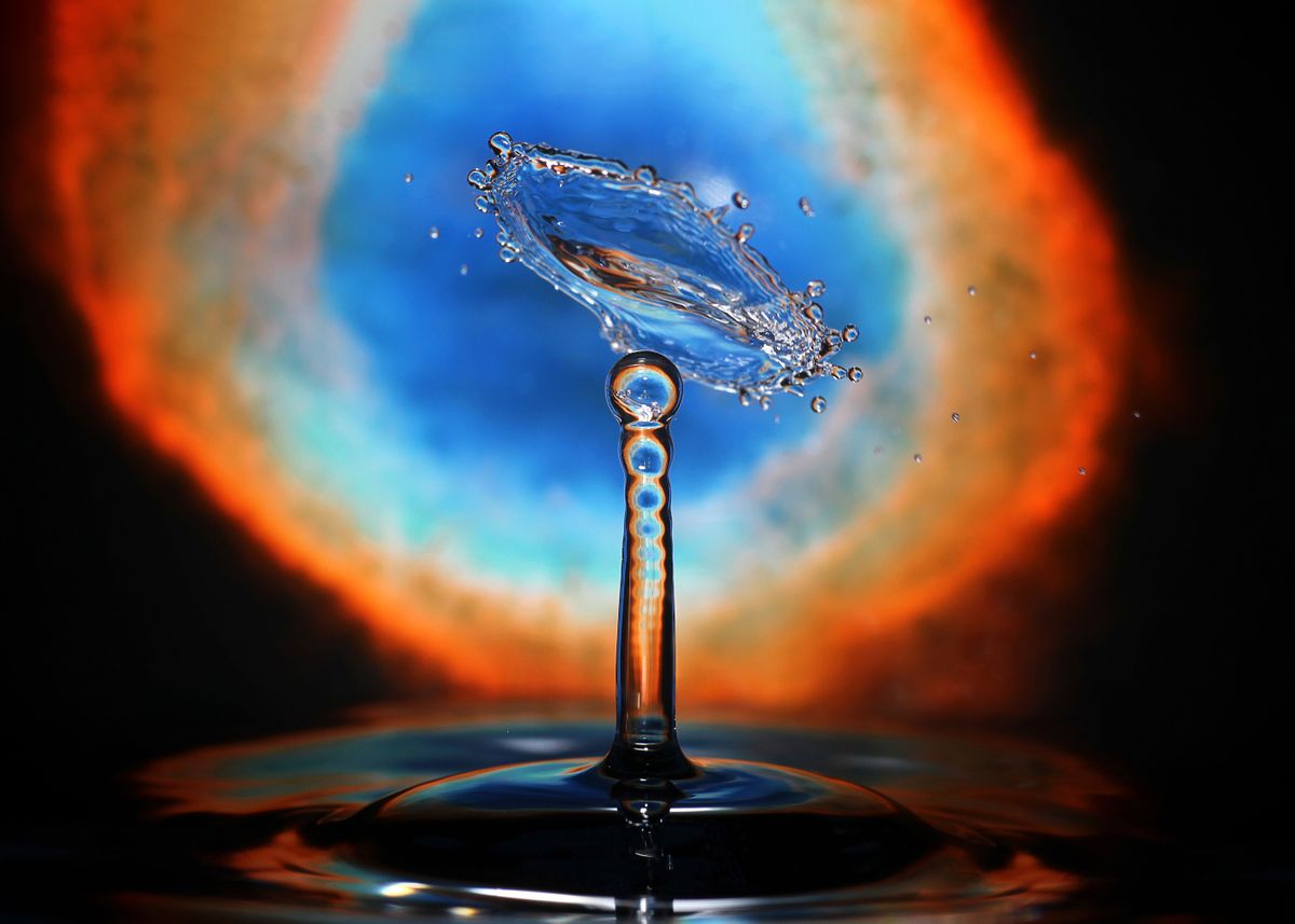 'Ring Nebula Drop' Poster by Tim Paulawitz | Displate