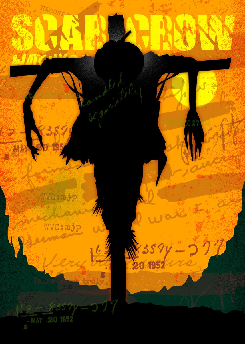 'The Evil Scarecrow' Poster, picture, metal print, paint by Retro ...