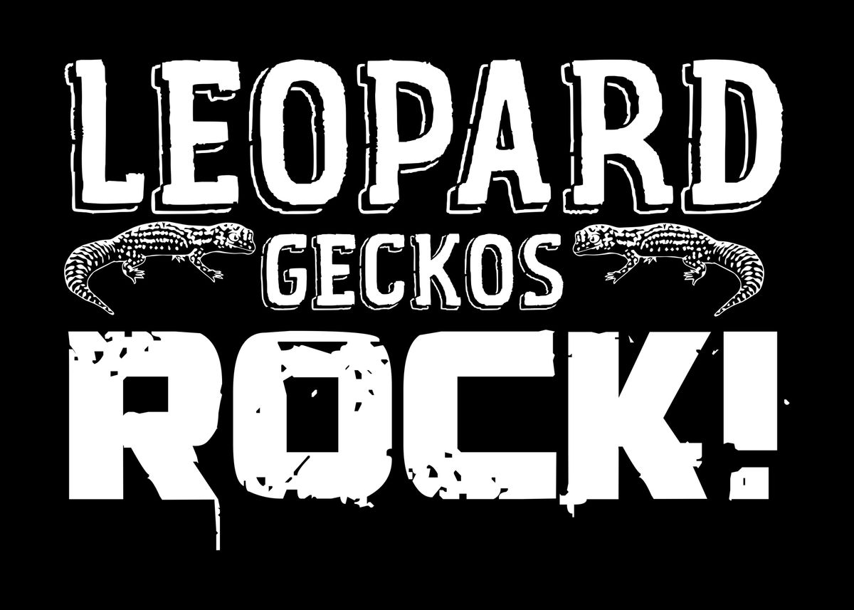 'Leopard Gecko Joke' Poster by DesignatedDesigner | Displate