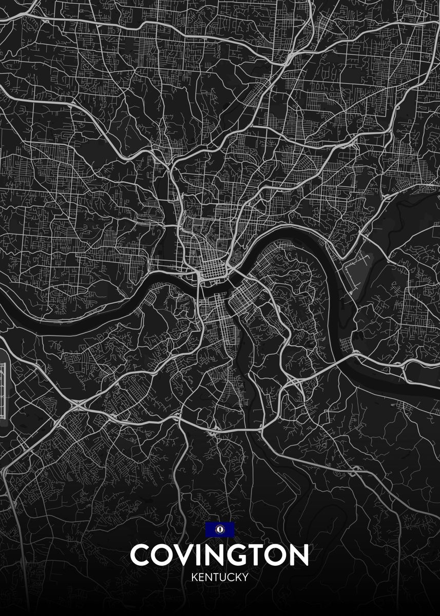 'Covington KY' Poster, picture, metal print, paint by IMR Designs ...