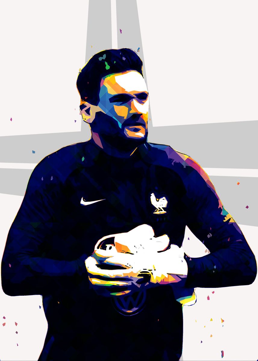 'Hugo Lloris' Poster by RobertHall Studio | Displate