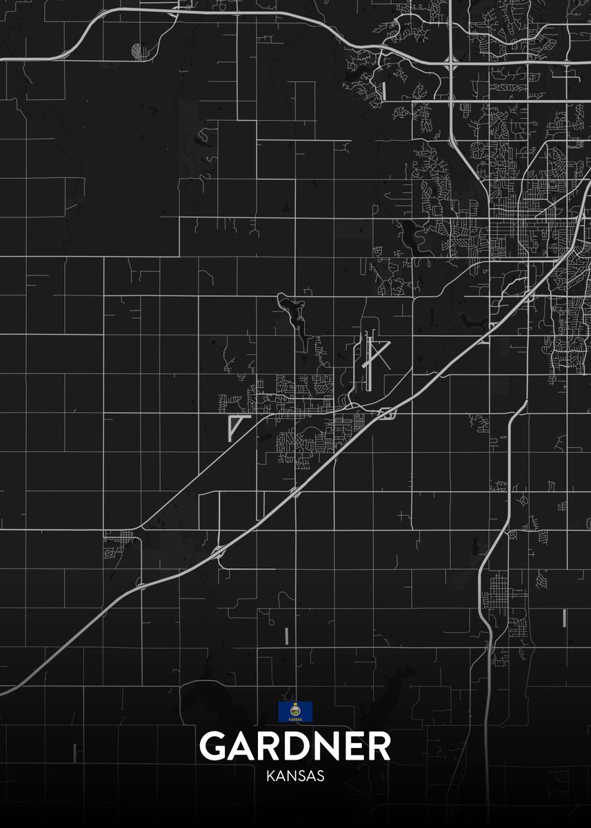 'Gardner KS' Poster by IMR Designs | Displate