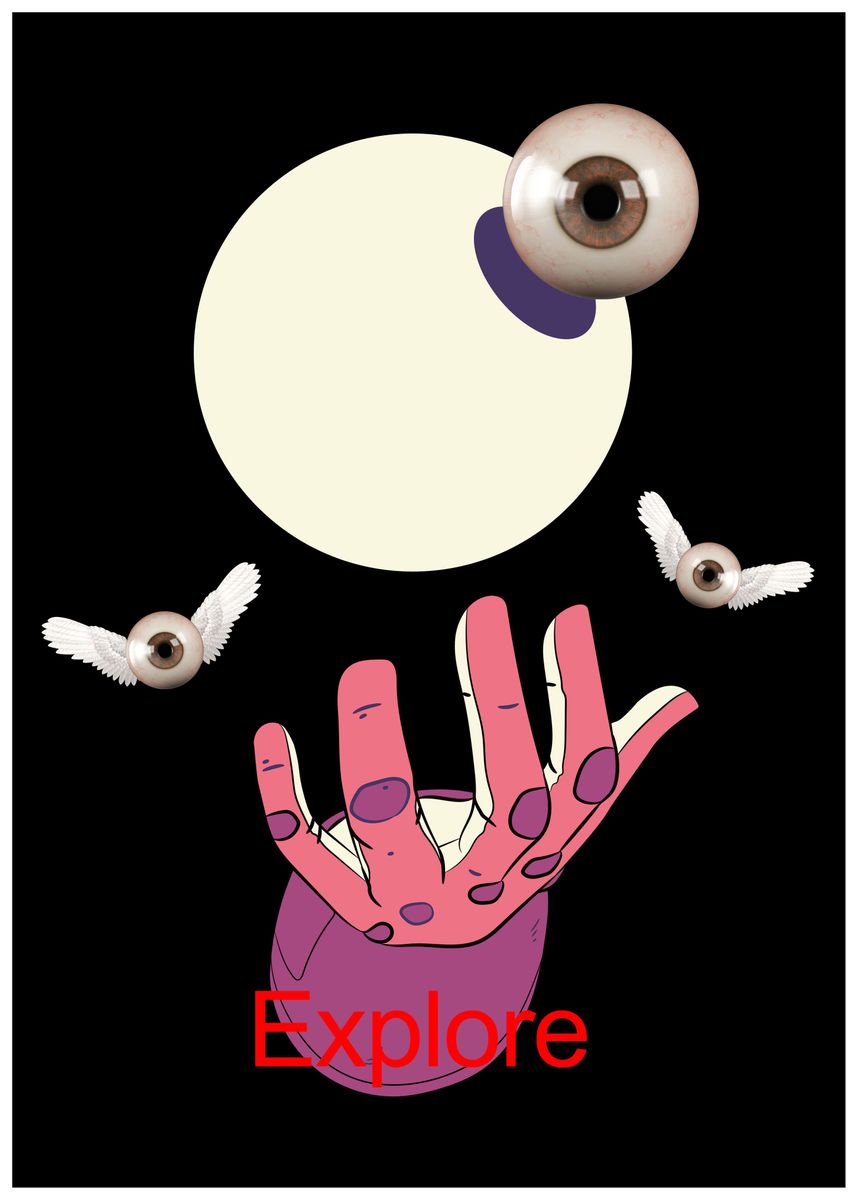 'Weirdcore Aesthetic Eye' Poster by AestheticAlex | Displate