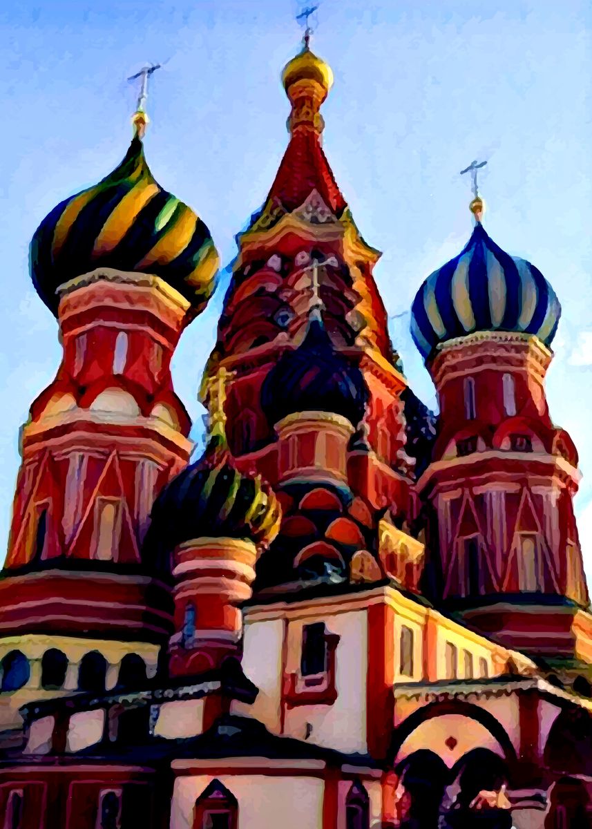 'Painted Cathedral 03' Poster, picture, metal print, paint by Rozi Art ...