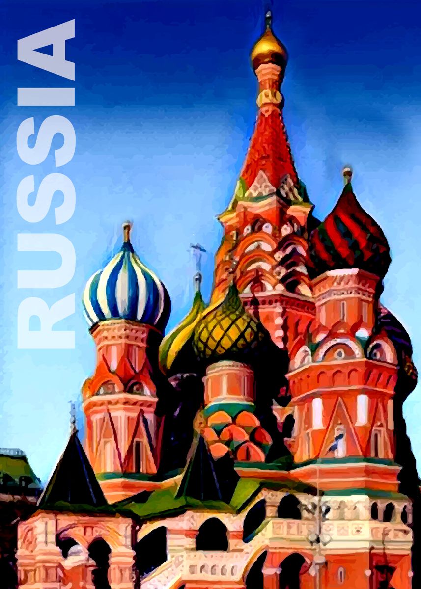 'Painted Cathedral 02' Poster, picture, metal print, paint by Rozi Art ...