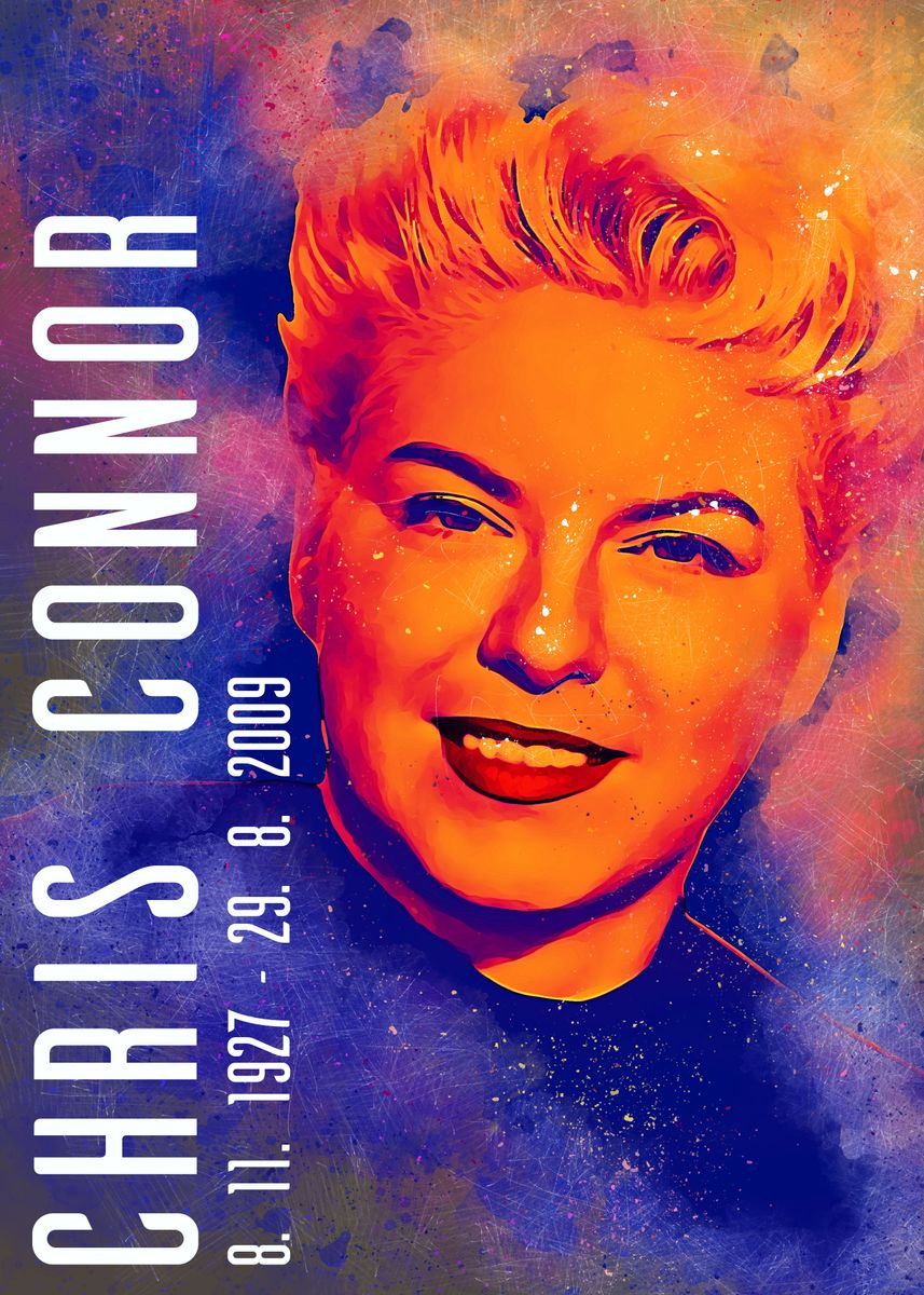 'Chris Connor' Poster, picture, metal print, paint by Petra ...