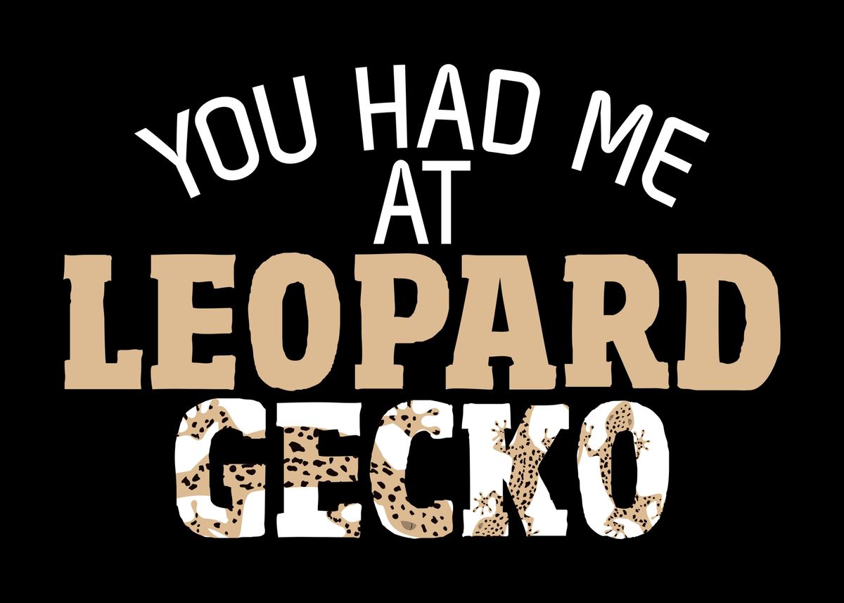 'Leopard Gecko Joke' Poster by DesignatedDesigner | Displate