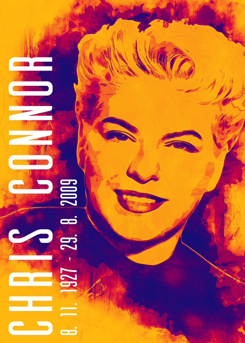 'Chris Connor' Poster, picture, metal print, paint by Petra ...