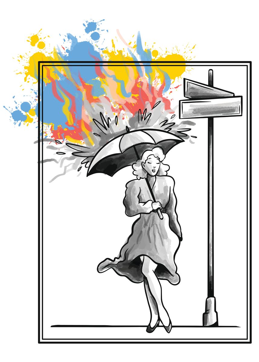 'Colorful Rain' Poster by StonerPlates | Displate