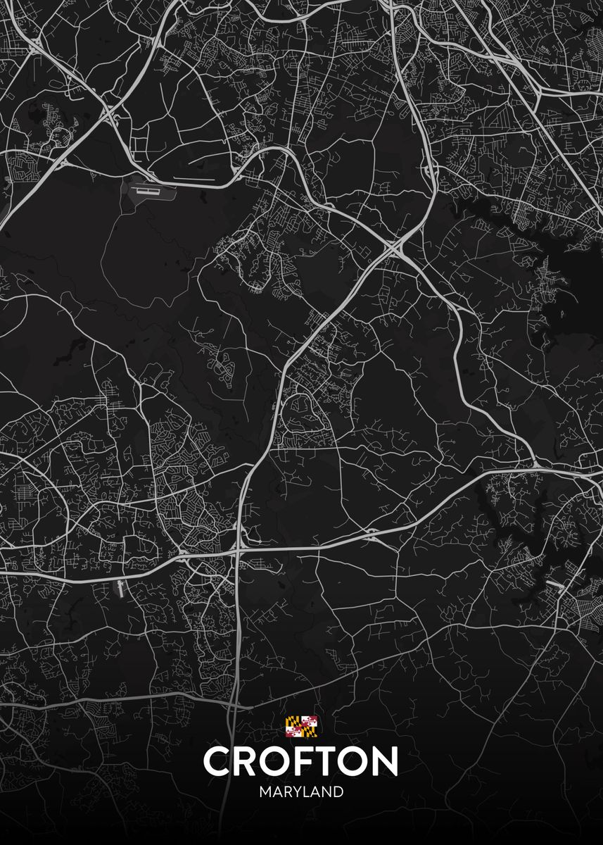 'Crofton MD' Poster by IMR Designs | Displate