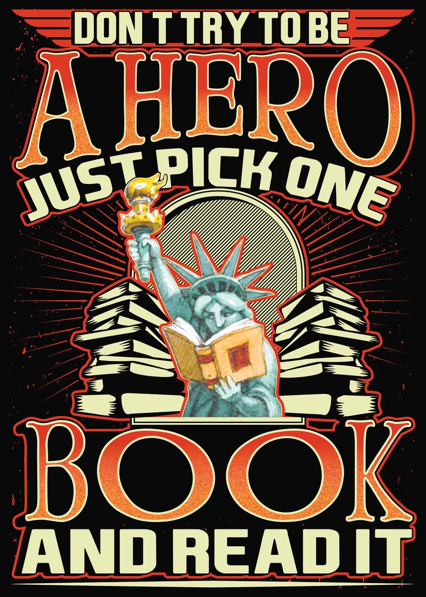 'Reading Book Reading Books' Poster by Statements | Displate