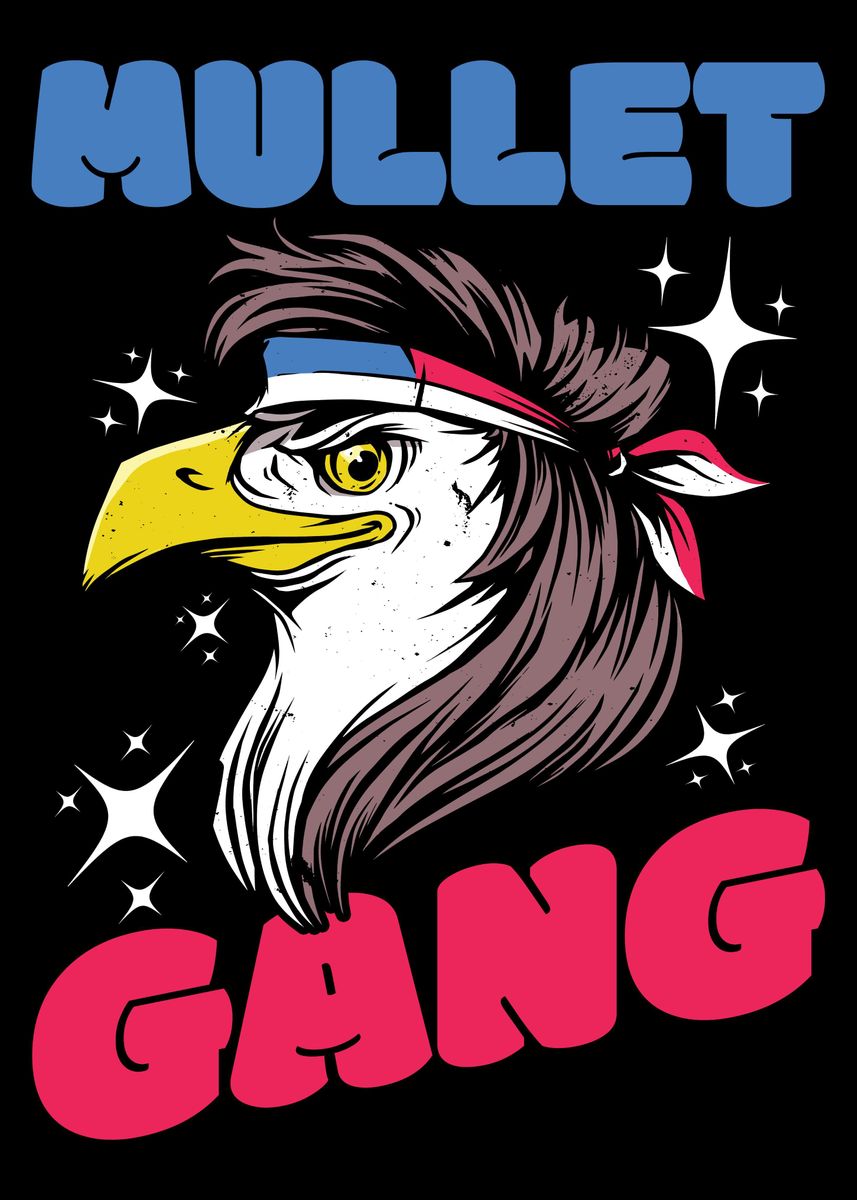 'Mullet Pride Redneck' Poster, picture, metal print, paint by ...