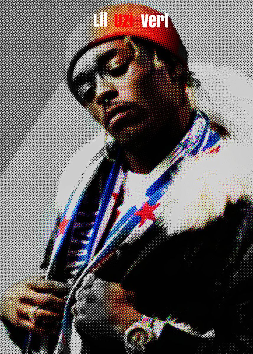 'lil uzi vert' Poster, picture, metal print, paint by UltraSnail | Displate