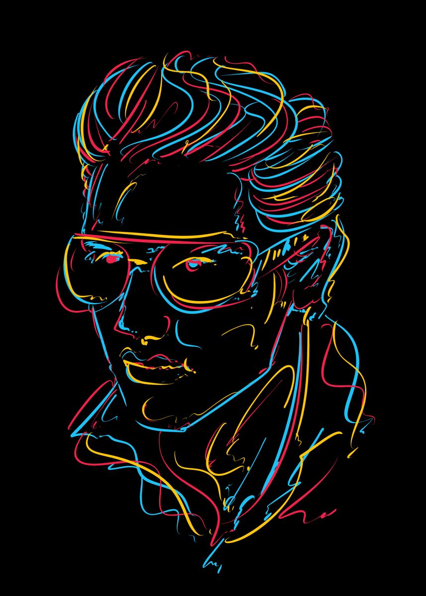 'music pop art' Poster, picture, metal print, paint by dam art | Displate