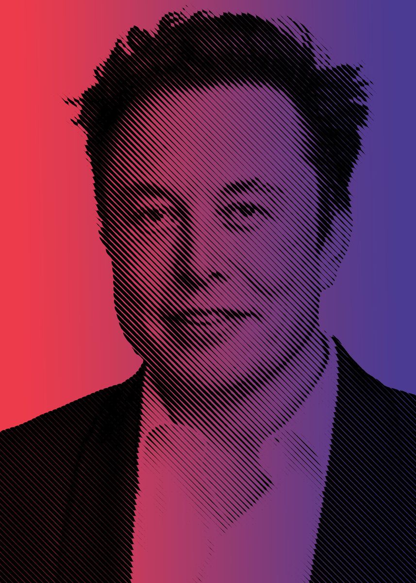 'Elon Musk' Poster, picture, metal print, paint by Trending Collections ...