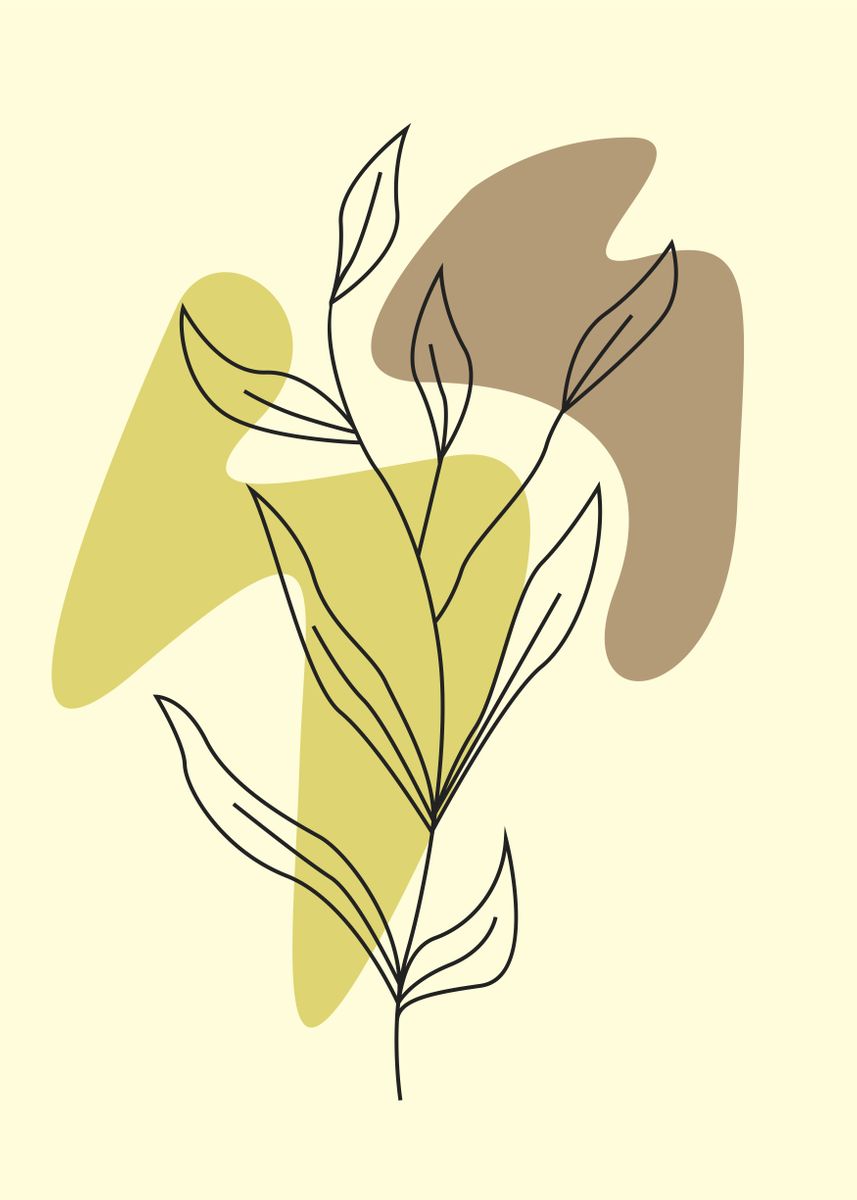 'abstract plant' Poster by Ratna Mutia Dewi | Displate