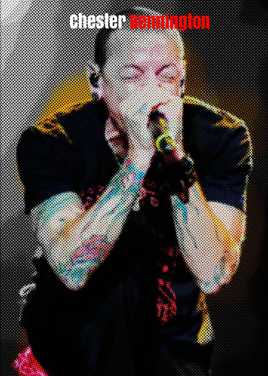 'chester bennington' Poster by UltraSnail | Displate
