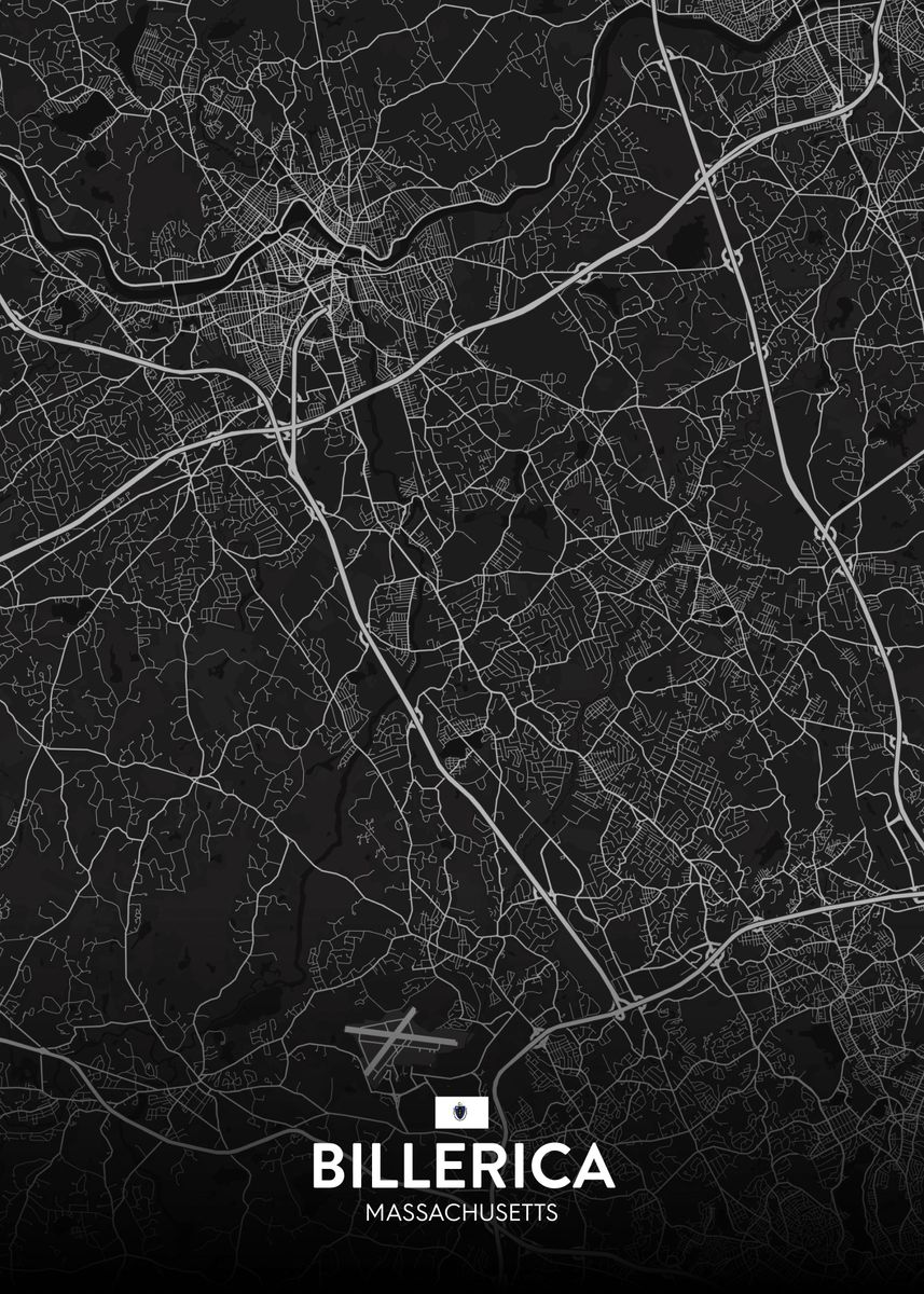 'Billerica MA' Poster by IMR Designs | Displate